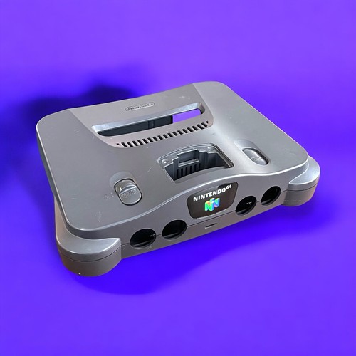 Nintendo 64 N64 Black Charcoal Gray Console Used OEM Full Replacement ...