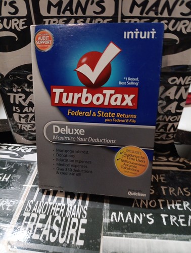TurboTax Deluxe Federal Returns Disc with Federal E-Files For Windows ...