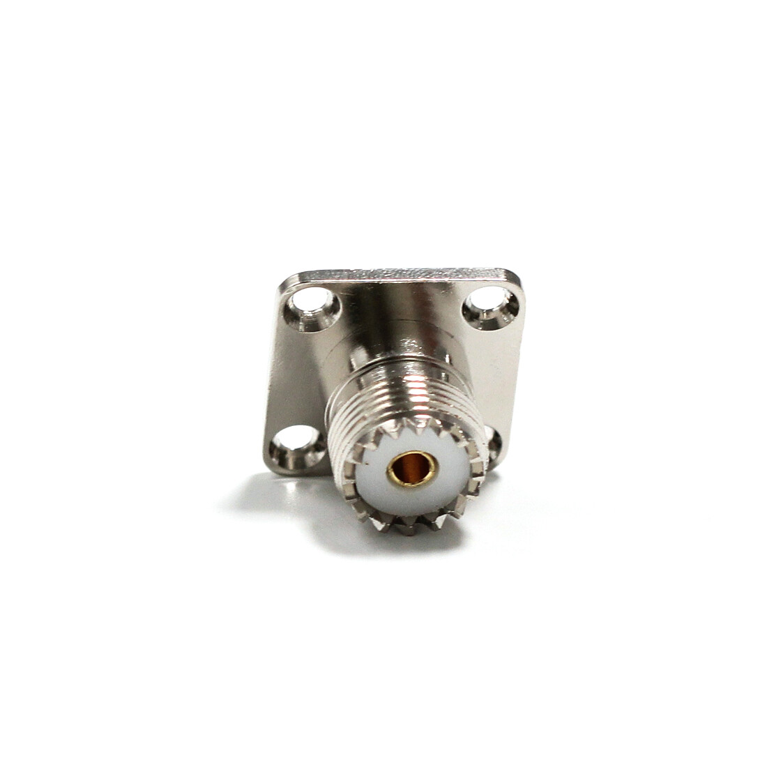 10x UHF female jack SO239 RF coax connector 4-hole panel mount with ...