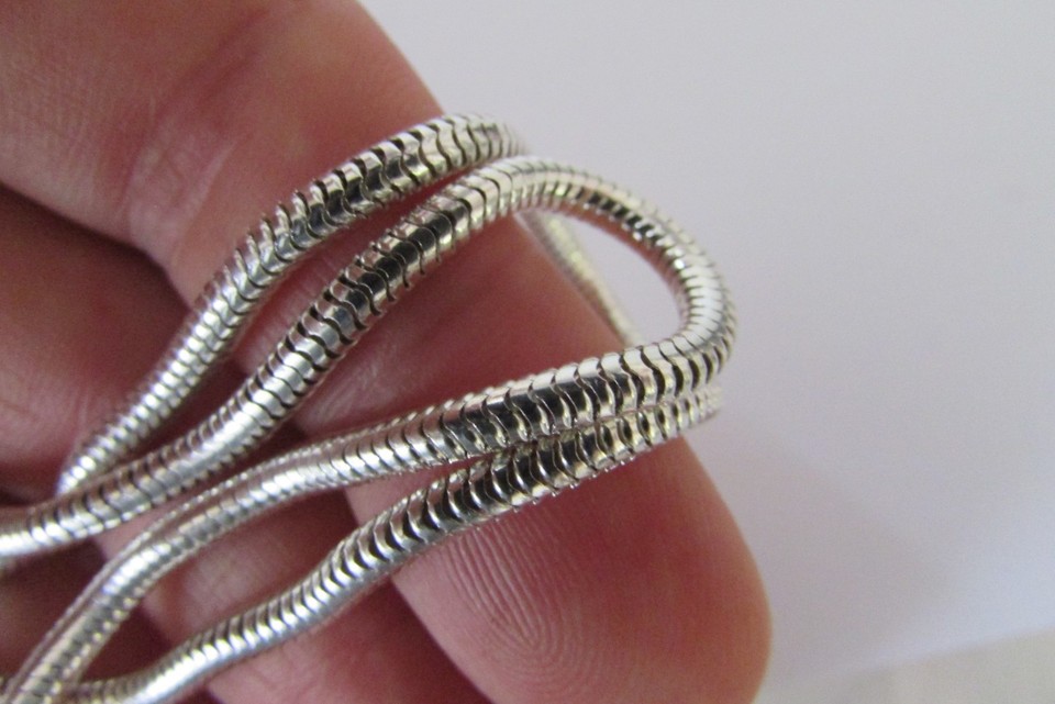 3mm Snake Chain Bulk on Spool, 925 Sterling Silver, DIY Jewelry Making ...