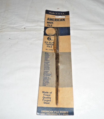 American File Works 6" XX Slim Taper File NOS | eBay
