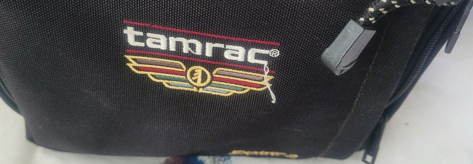 Tamrac Explorer 2 Camera Bag Waist Black Strap Leather Handle Accent w ...