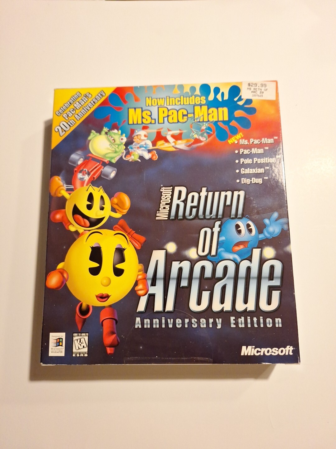 Microsoft Return of Arcade Anniversary Edition (Windows PC, 2000) Game ...