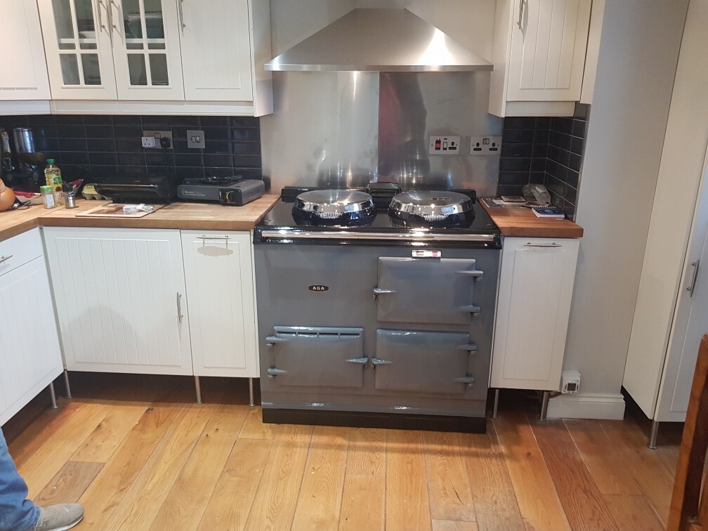 AGA COOKER 2 OVEN DELUXE 13 AMP ELECTRIC IN SLATE GREY, WITH A FREE ...