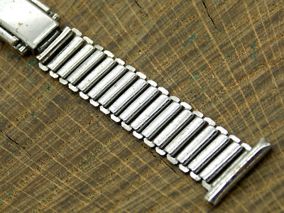 Vintage Pre-Owned Chrome Deployment Clasp Watch Band 16mm Bracelet | eBay