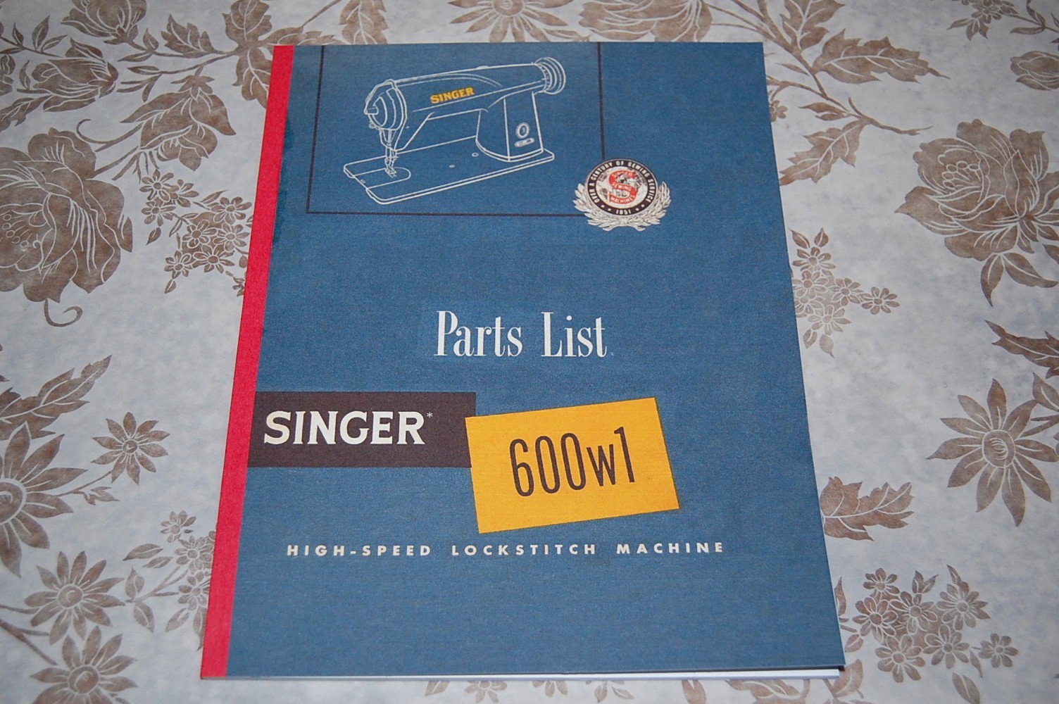 Illustrated Parts Manual to Service Singer 600 600w 600w1 Sewing ...