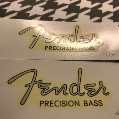 2Pcs Vintage p bass guitar Waterslide Transfer Headstock Logo Decal | eBay