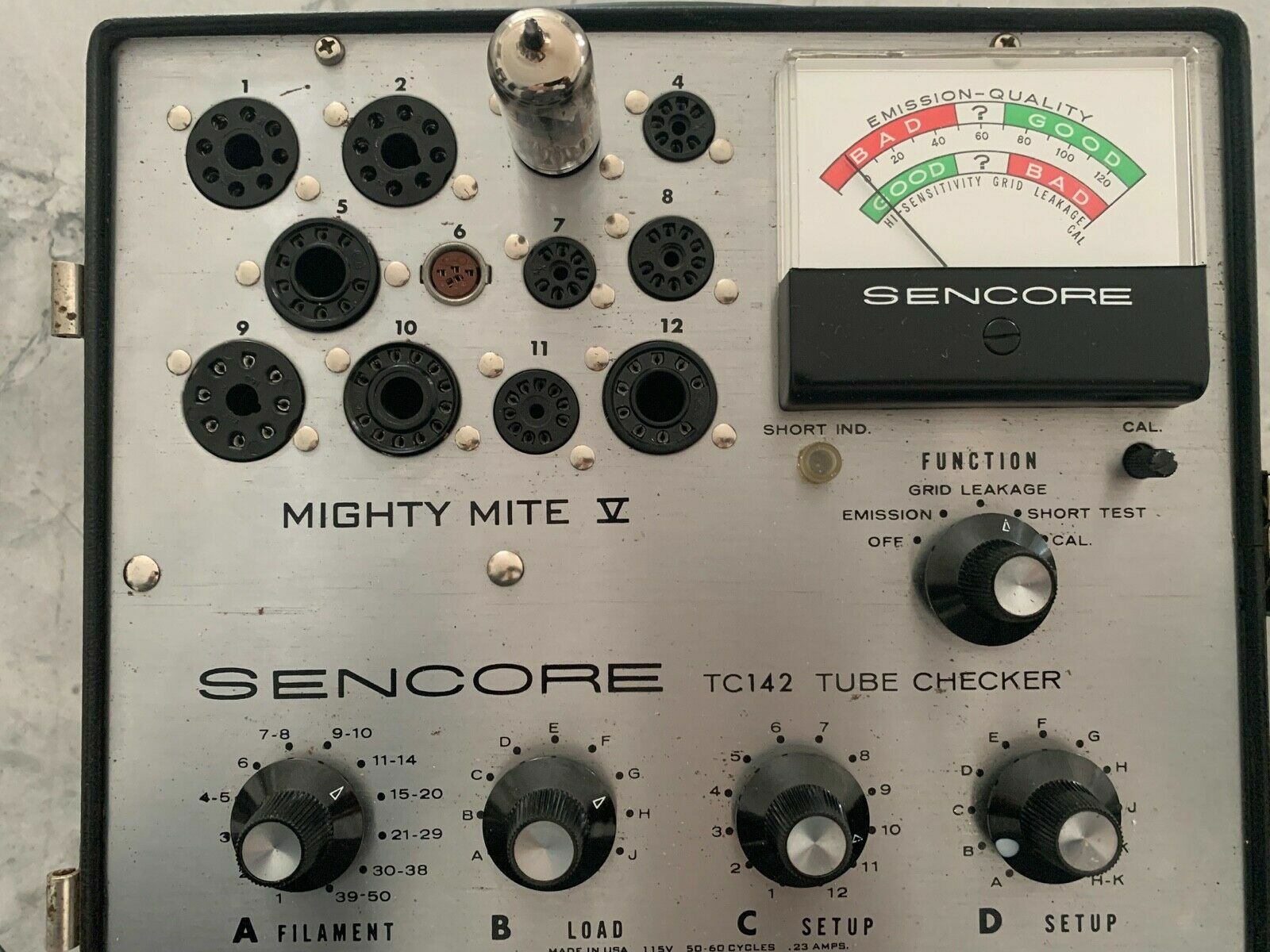 GE 7025 /12AX7 / ECC83 Electron Vacuum Tube Pair Sencore Tested NOS ...