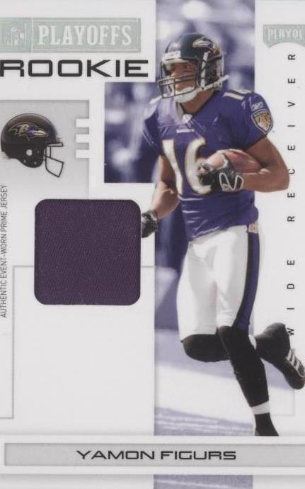 2007 Playoff NFL Playoffs - Rookie Yamon Figurs #103 Silver Materials ...