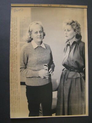 AP Wire Press Photo 1982 Jean Harris murder Dr Herman Tarnower Barbara ...