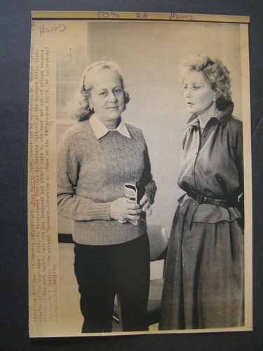 AP Wire Press Photo 1982 Jean Harris murder Dr Herman Tarnower Barbara ...