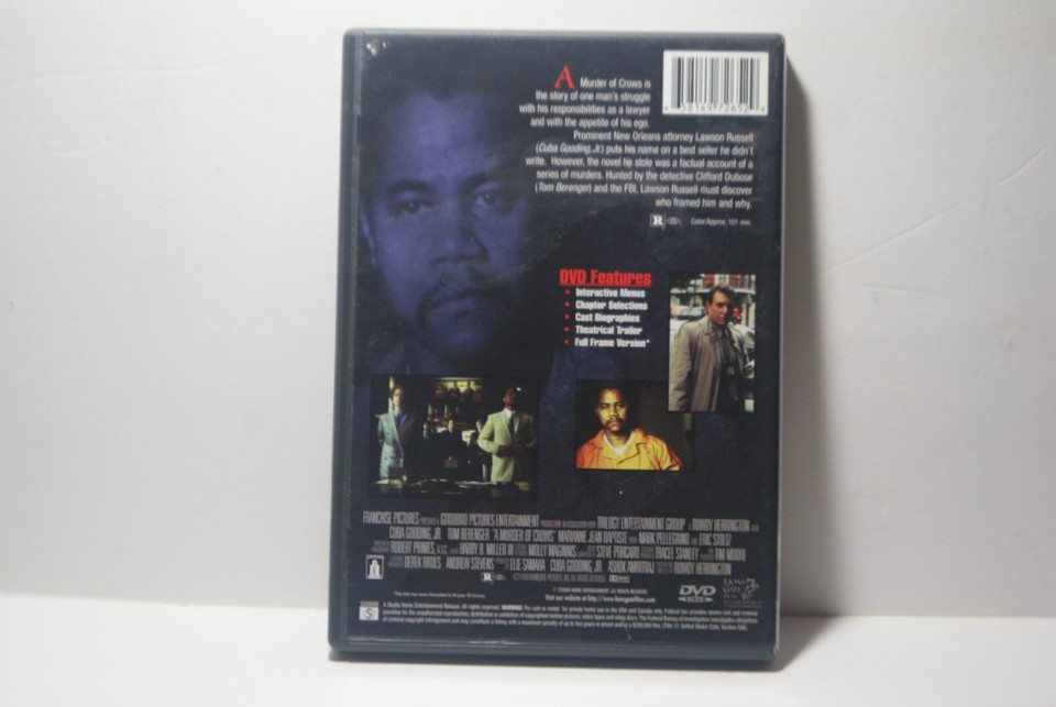 A Murder of Crows DVD 1999 Cuba Gooding Jr Action Thriller | eBay