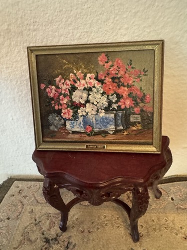 George Schlosser Gallery Oil Painting Miniature Dollhouse Floral ...