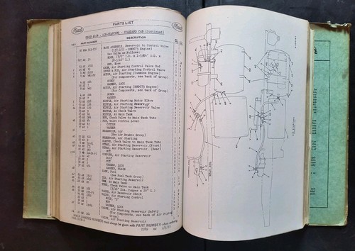 Mack Truck B-71ST Parts Book 1955 Semi Heavy Duty Diesel Diagram ...