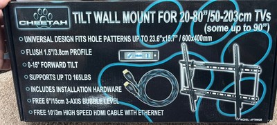 Cheetah Tilt TV Wall Mount – Fits 20"–80" TVs – Heavy Duty | eBay