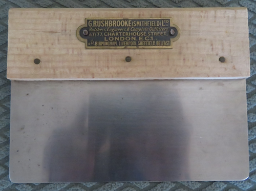 Vintage G. Rushbrooke Smithfield Ltd. Food Scraper | eBay