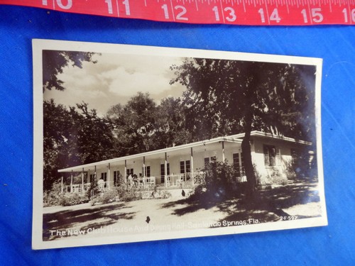 Vintage Sanlando Springs Florida RPPC Souvenir Postcard Unposted Club ...