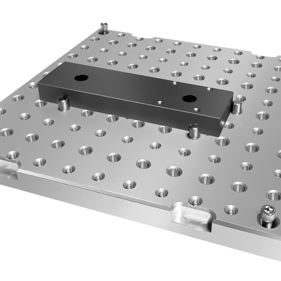 12"X12"X0.8" Aluminum 6061 Fixture Plate Jig Custom CNC Machining ...