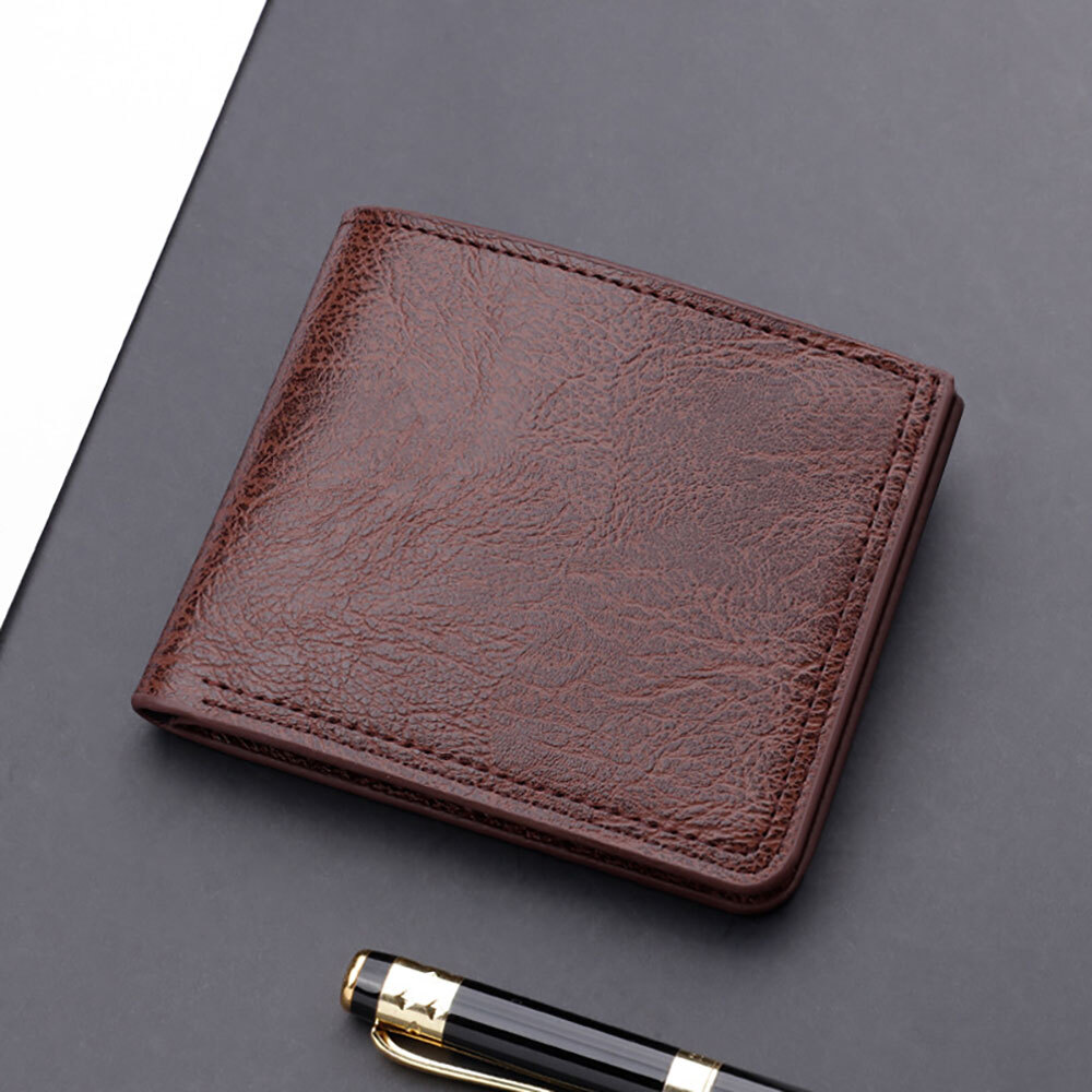 Leather Cash Long Wallet Envelope Zipper Pouch - Money Holder for Men ...