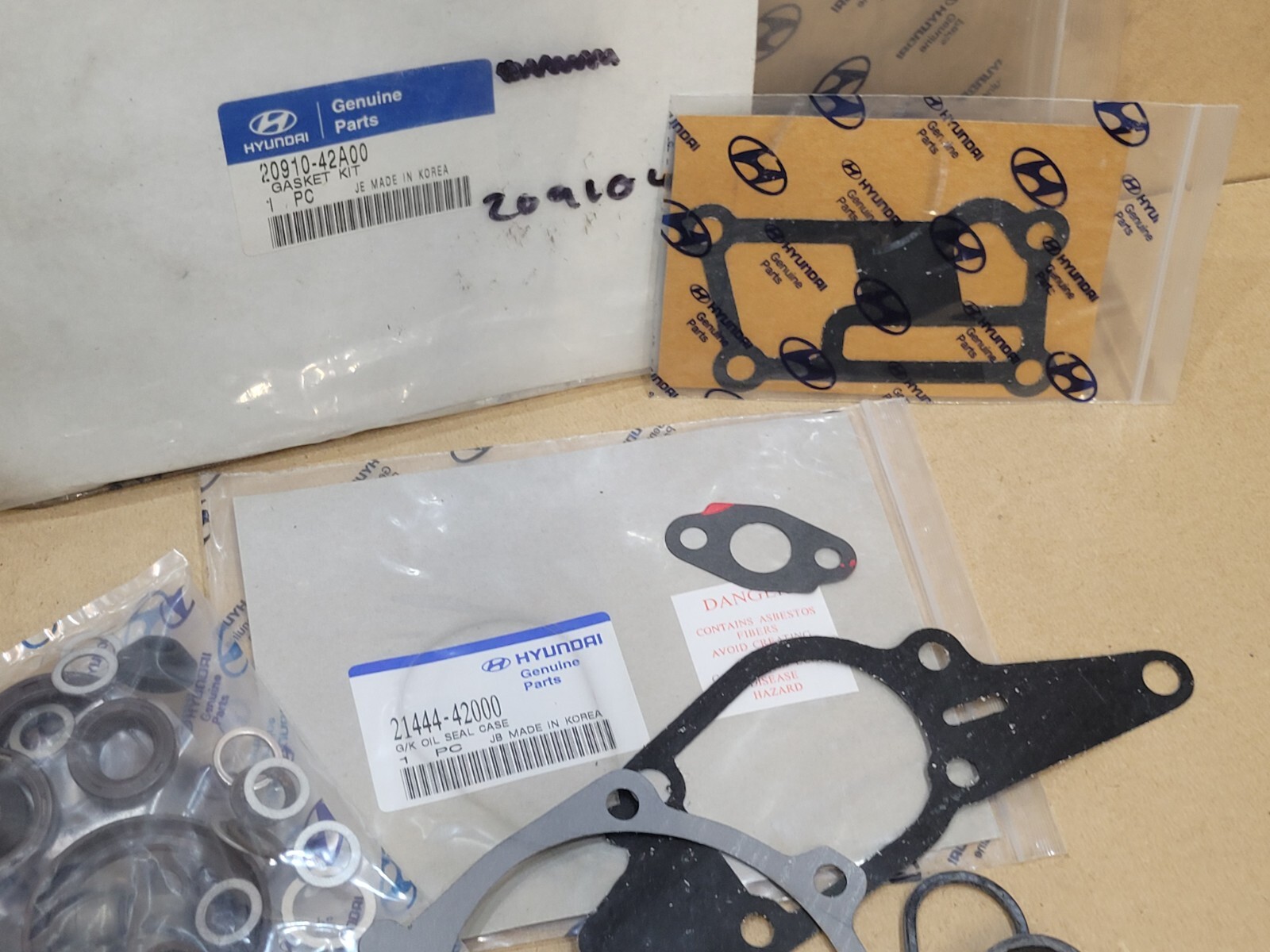Genuine Hyundai H100 Porter Van Engine Gasket Kit 20910-42A00 ...