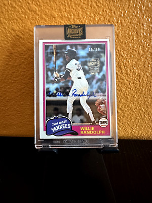 2022 Topps Archives Signature Series Retired Edition Willie Randolph Auto /32 | eBay