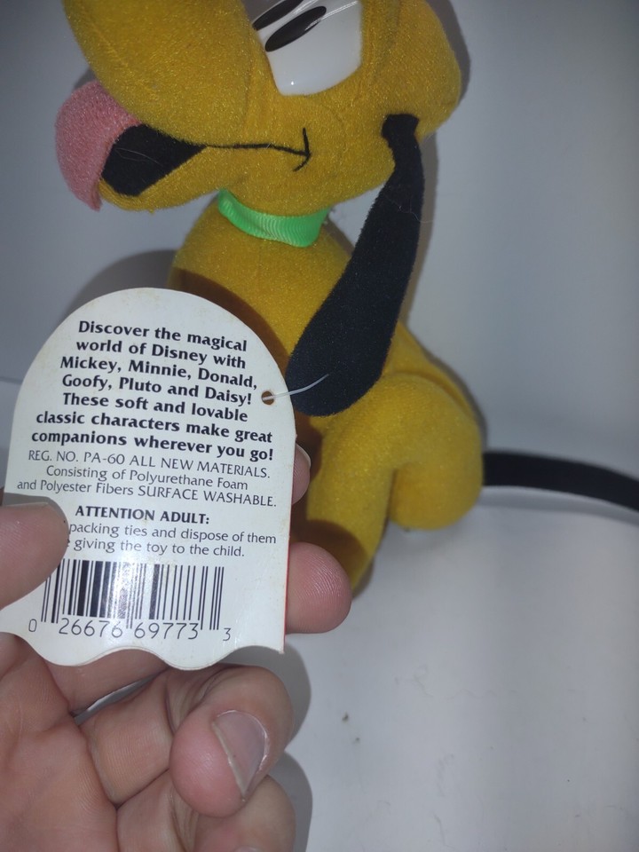 PLUTO Dog Plush Stuffed Toy with Tags 7" Collectible MIckey Mouse ...