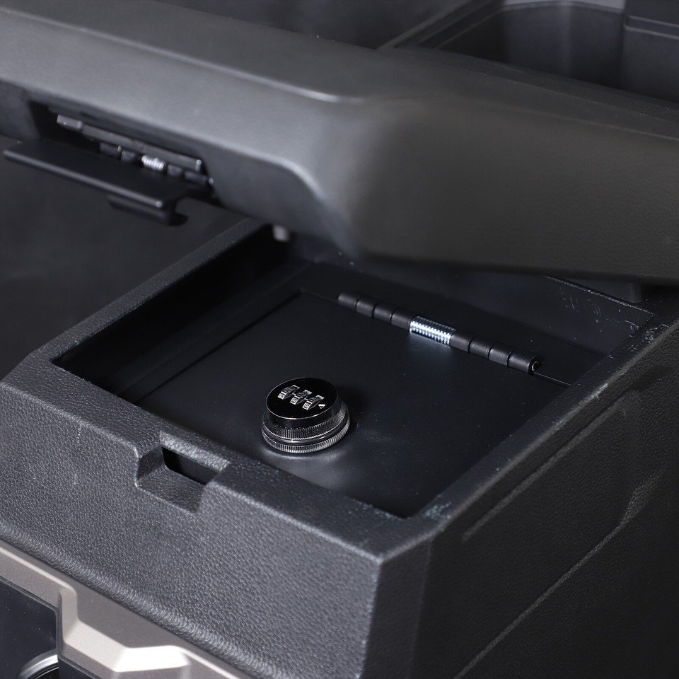 Steel Center Console Safe GUN Storage Lock Box TRAY For Toyota Tacoma ...