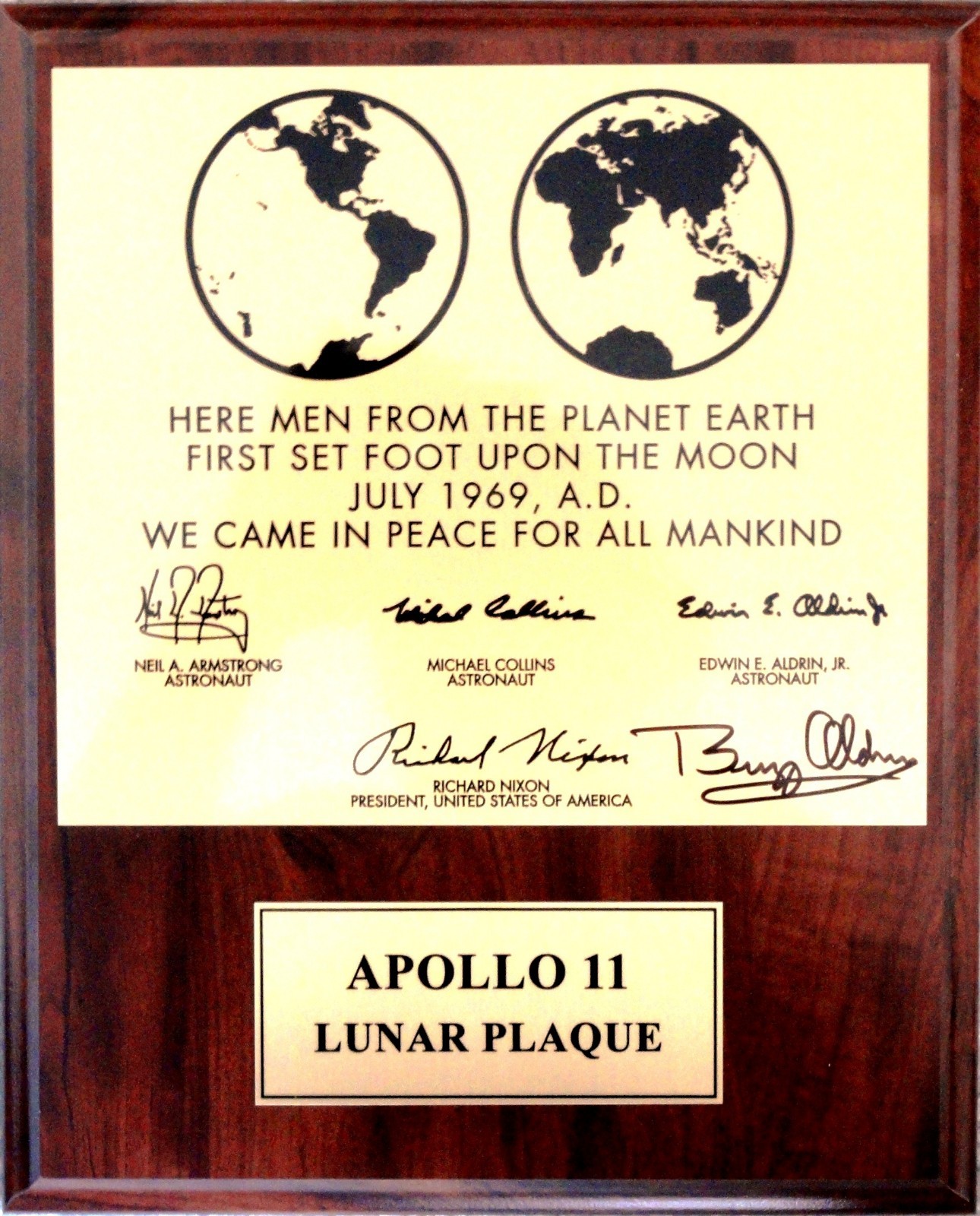 Buzz Aldrin Apollo Signed 11 Lunar Plaque | eBay