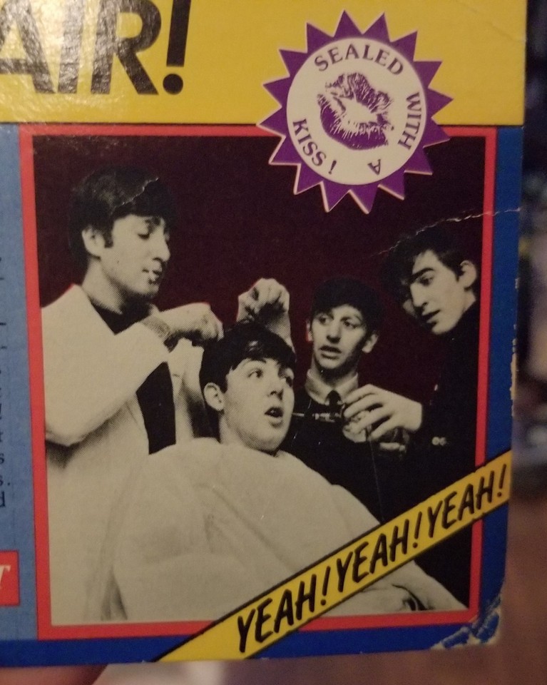 The Beatles hair Sealed 1964 novelty item John Paul Ringo George Very ...