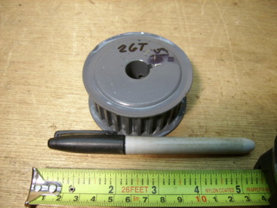 COG TOOTHED BELT SPROCKET 8MM PITCH 26 TEETH 25mm BELT WIDTH | eBay