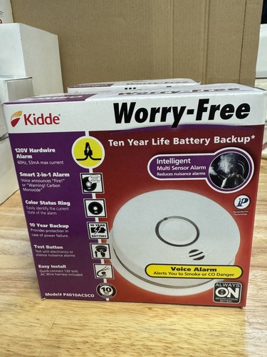 Kidde P4010ACSCO 21027536 Hardwired Carbon Monoxide & Smoke Alarm w ...