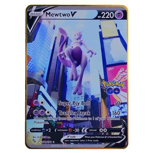 Mewtwo V (Alternate Full Art) 072/078 Pokemon GO NM Pokemon TCG Card | eBay
