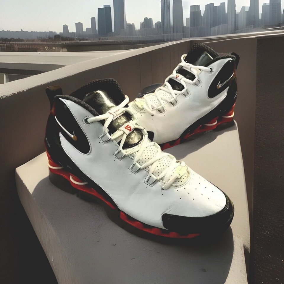 [VINTAGE] NIKE SHOX VC 3 III VINCE CARTER PATENT LEATHER WHITE/BLACK ...