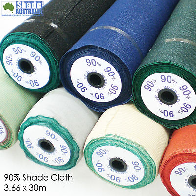 90% Shade Cloth 12' 3.66m x 30m SLATE GREY KNITTED SHADECLOTH MESH ROLL ...