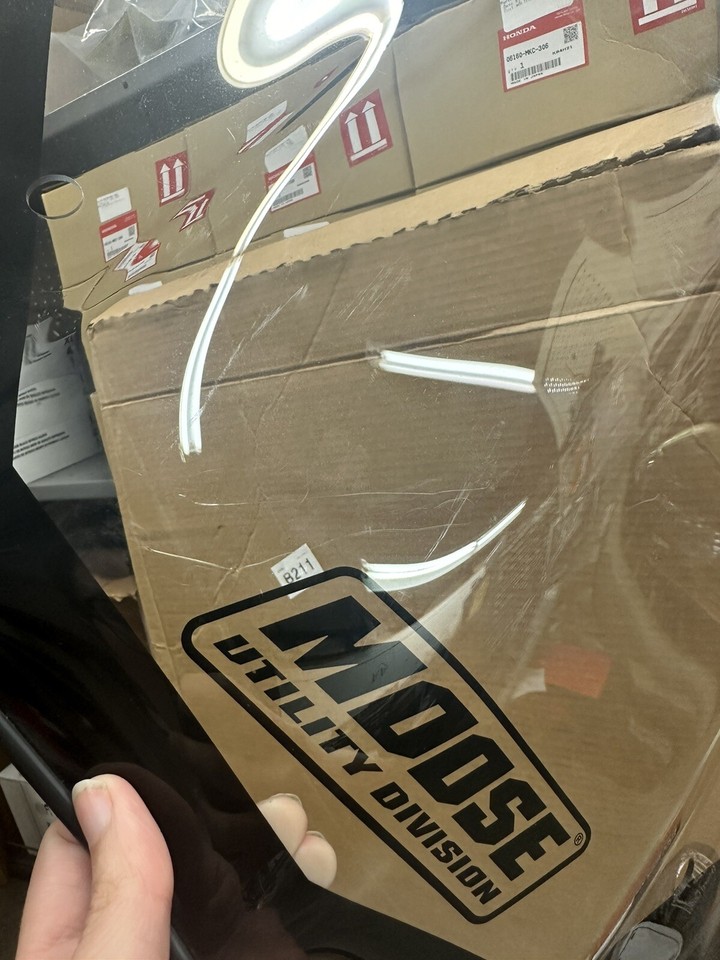 Moose ATV Windshield w/Headlight Cut-Out - 2317-0193 | eBay