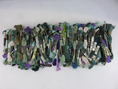 DMC Skein Thread Floss 500 Series 200pc Lot #832 Assorted Colors Cross ...