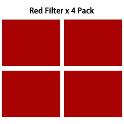 Color Correction Filter Gel Lighting Filter for Photo Studio Light Red ...