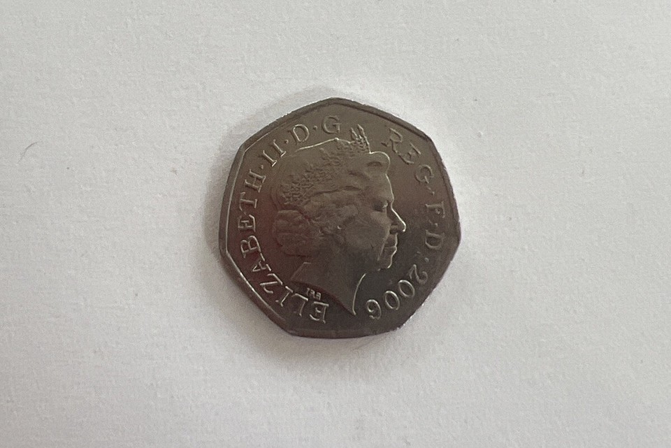 RARE Fifty Pence 50p Commemorative World War 2 ll Coin 2006 wounded ...