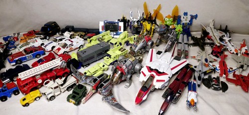 Vintage 1980s Transformers G1 Lot Megatron- Devastor- Jetfire- Robotech ...