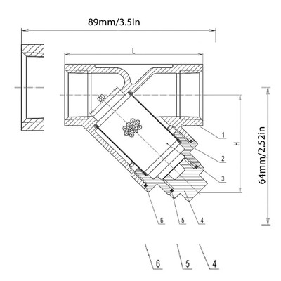 Y Type Strainer 1 Inch DN25 Female Thread Y Shaped Strainer For Water ...