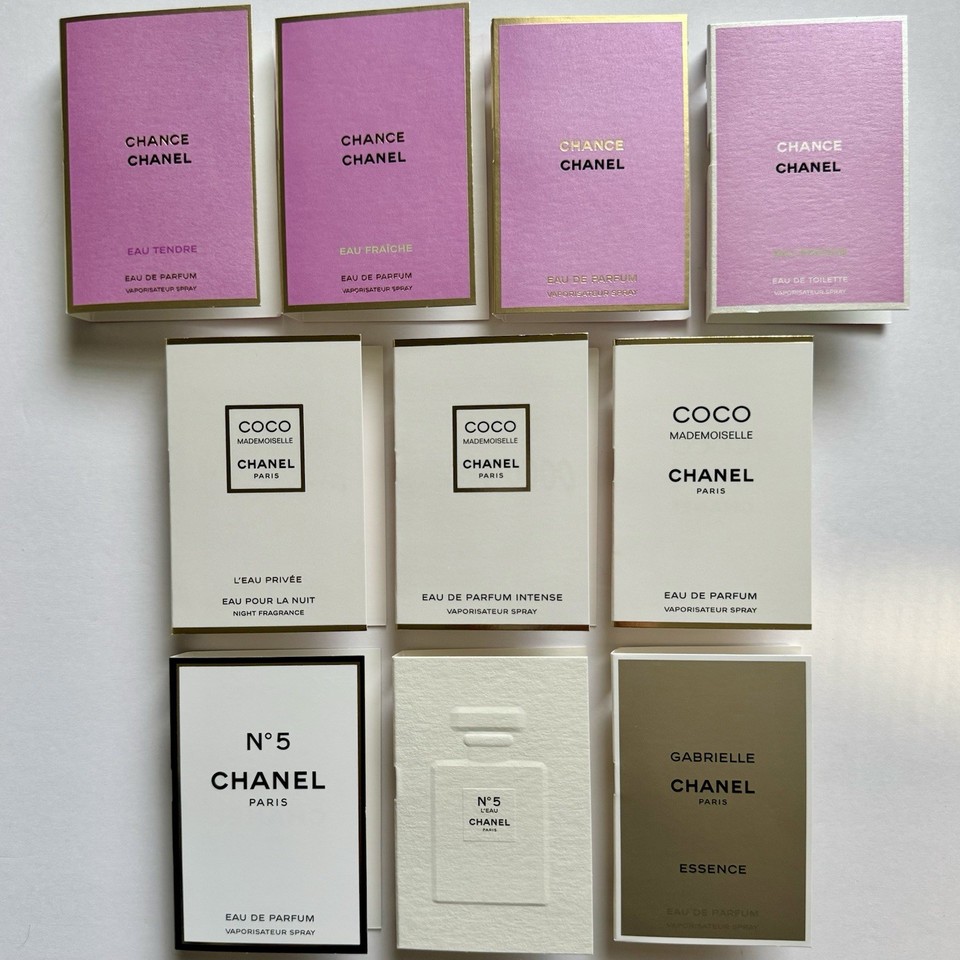 Chanel Perfume Collection For Women Sample Vials Spray 10pc Set | eBay