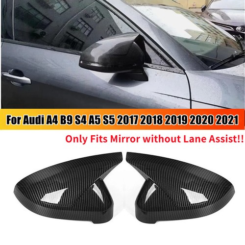 For Audi A4 B9 S4 A5 S5 2017-2021 Carbon Fiber Side Door Wing Mirror ...