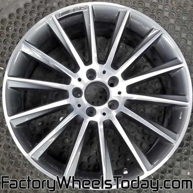 MERCEDES E43 E-class 85545 A2134013900 OEM Wheel Rim 20 X 8 CNC Black ...