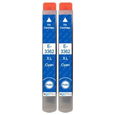 2 Cyan XL Ink Cartridges for Epson Expression Premium XP-630, XP-645 ...
