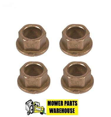 4 NEW BRONZE FLANGE BUSHINGS FOR MTD TROYBILT 748-0227A, 941-0225 748 ...