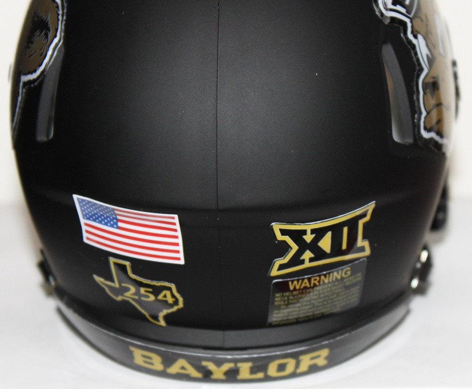 2018 Baylor Bears Sailor Bear Custom Riddell Mini Helmet vs TCU | eBay