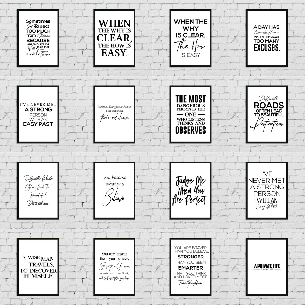 The Office Inspirational Quotes Stay Positive Motivational Wall Art