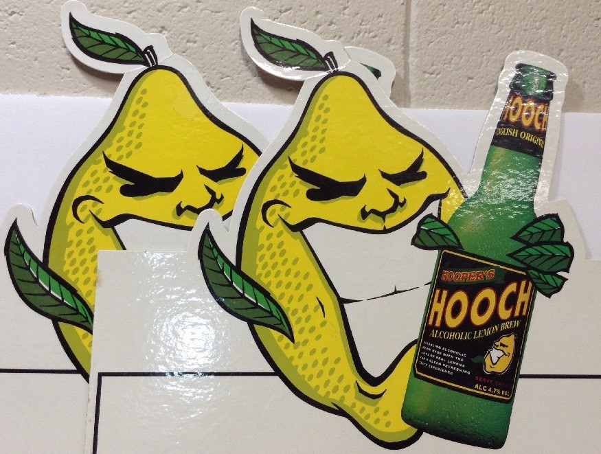 Hooch Logo Pink Hooch And Lemon Neon Signs