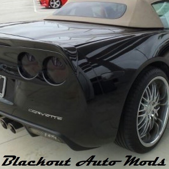 C6 Corvette Rear Bumper Letter Insert Kit in Carbon Fiber or Chrome | eBay