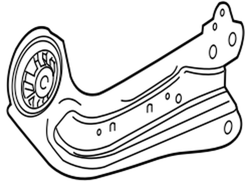 48780-47010 Toyota Arm assy, trailing, rear lh 4878047010, New Genuine ...